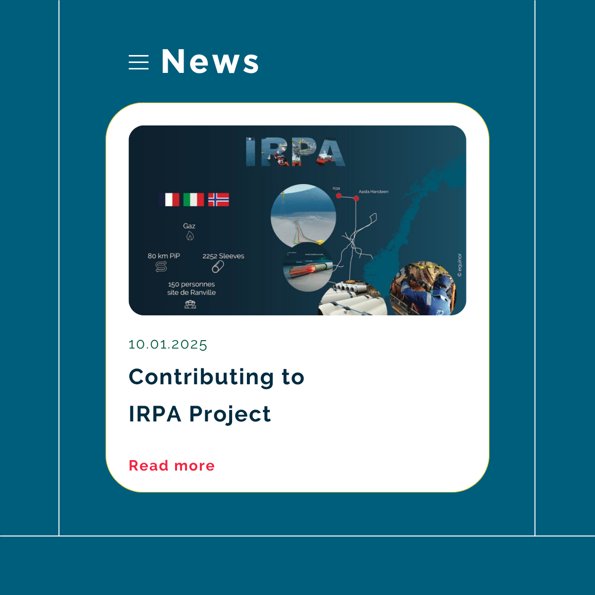 Contributing to IRPA Project - ITP Interpipe